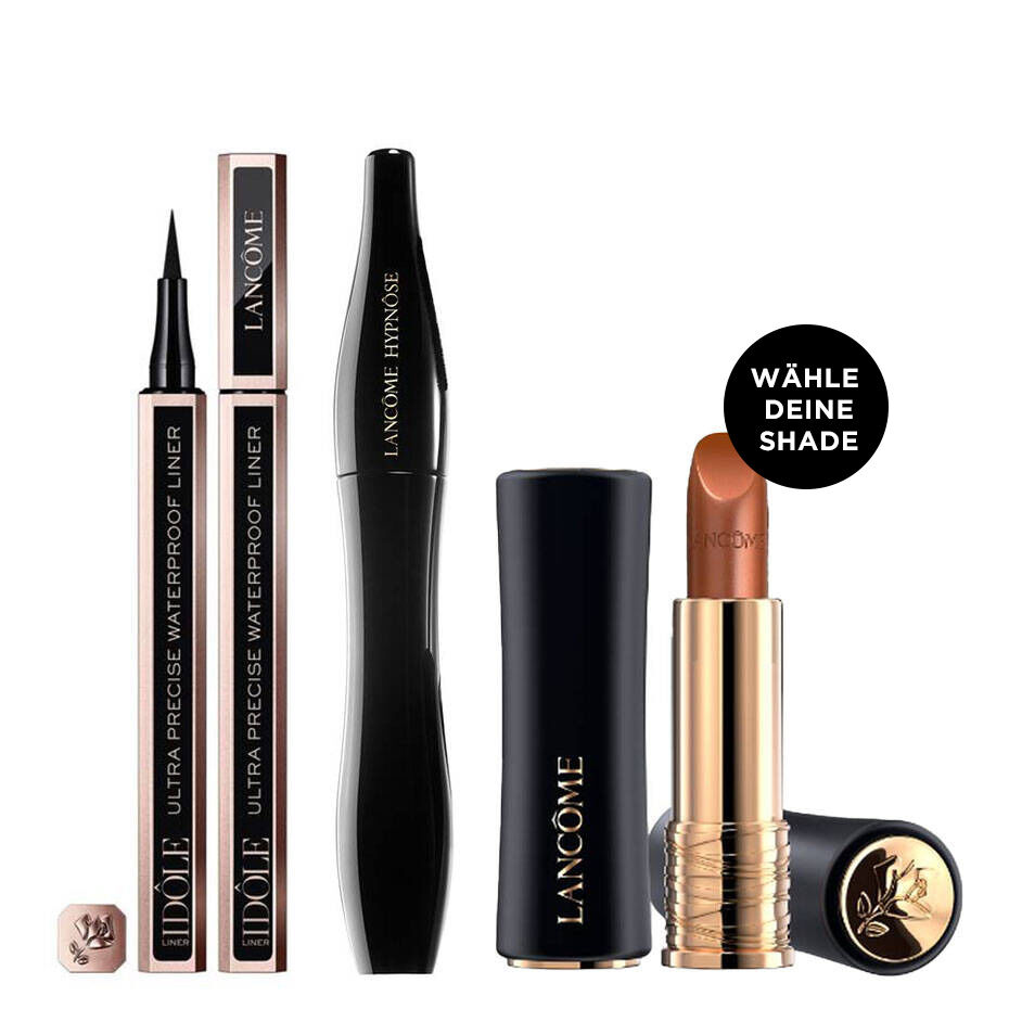 French Signature Beauty Set: Mascara, Eyeliner & Lippenstift |Lancôme